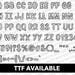 Comic Outline Font SVG, Outline Font for Cricut, Outline Font SVG, PNG ...