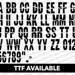 Distressed Ripped Font SVG, Distressed Font for Cricut, Distressed Font ...