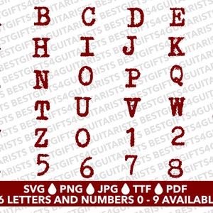 Bloody Typewriter Font SVG, Blood Font for Cricut, Blood Font SVG, PNG ...