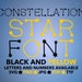 Constellation Star Font SVG, Constellation Star Alphabet, Constellation ...