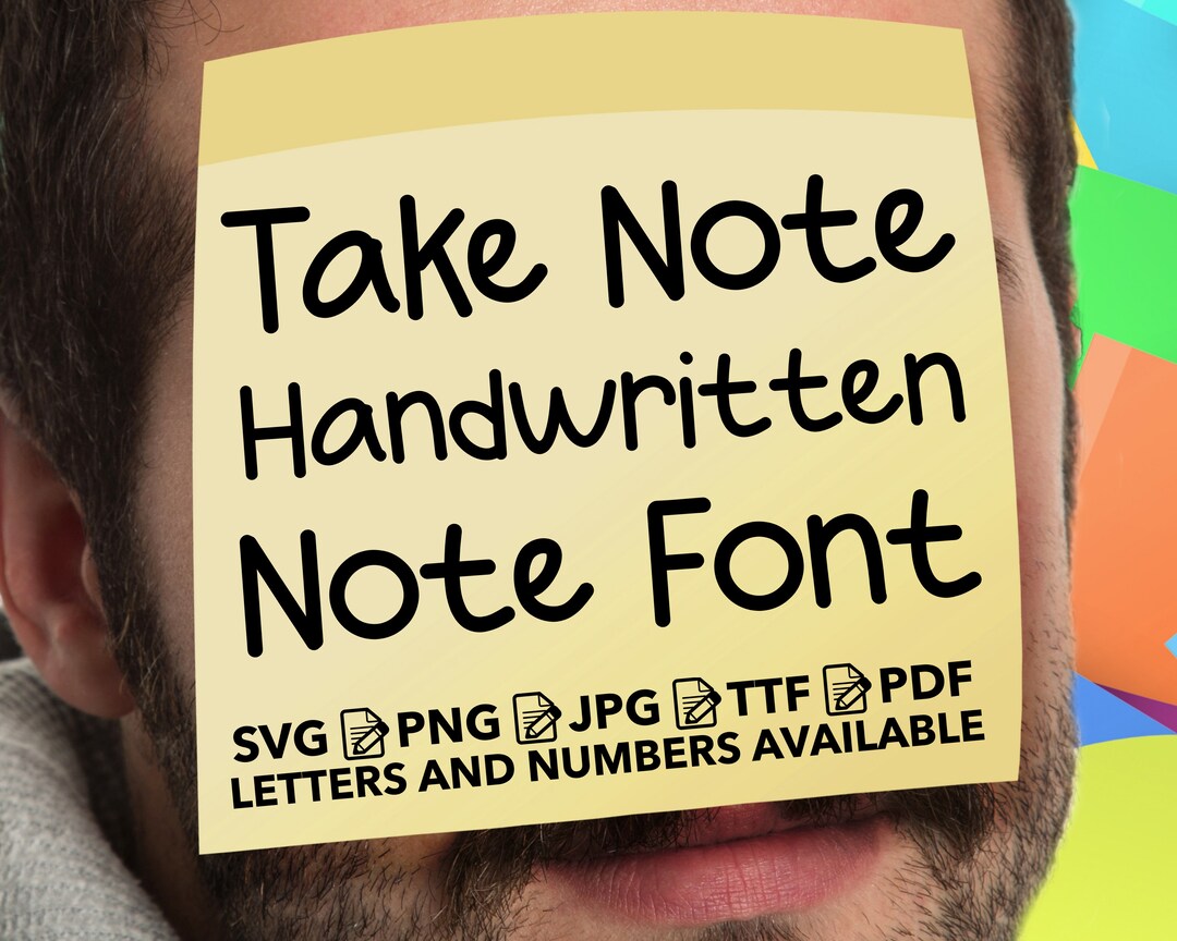 Take Note Handwritten Note Font SVG Take Note Handwritten - Etsy Australia