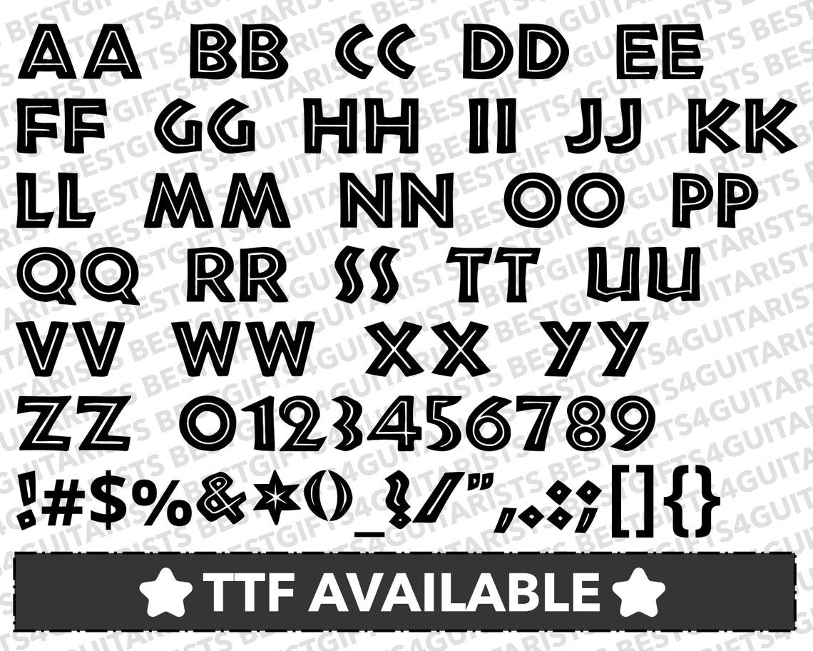 Thick Outline Font SVG, Tribal Font TTF, Polynesian Letters Svg, Png ...