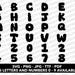 Bush Tree Font SVG, Tree Font for Cricut, Tree Font SVG, PNG, Jpg, Ttf ...