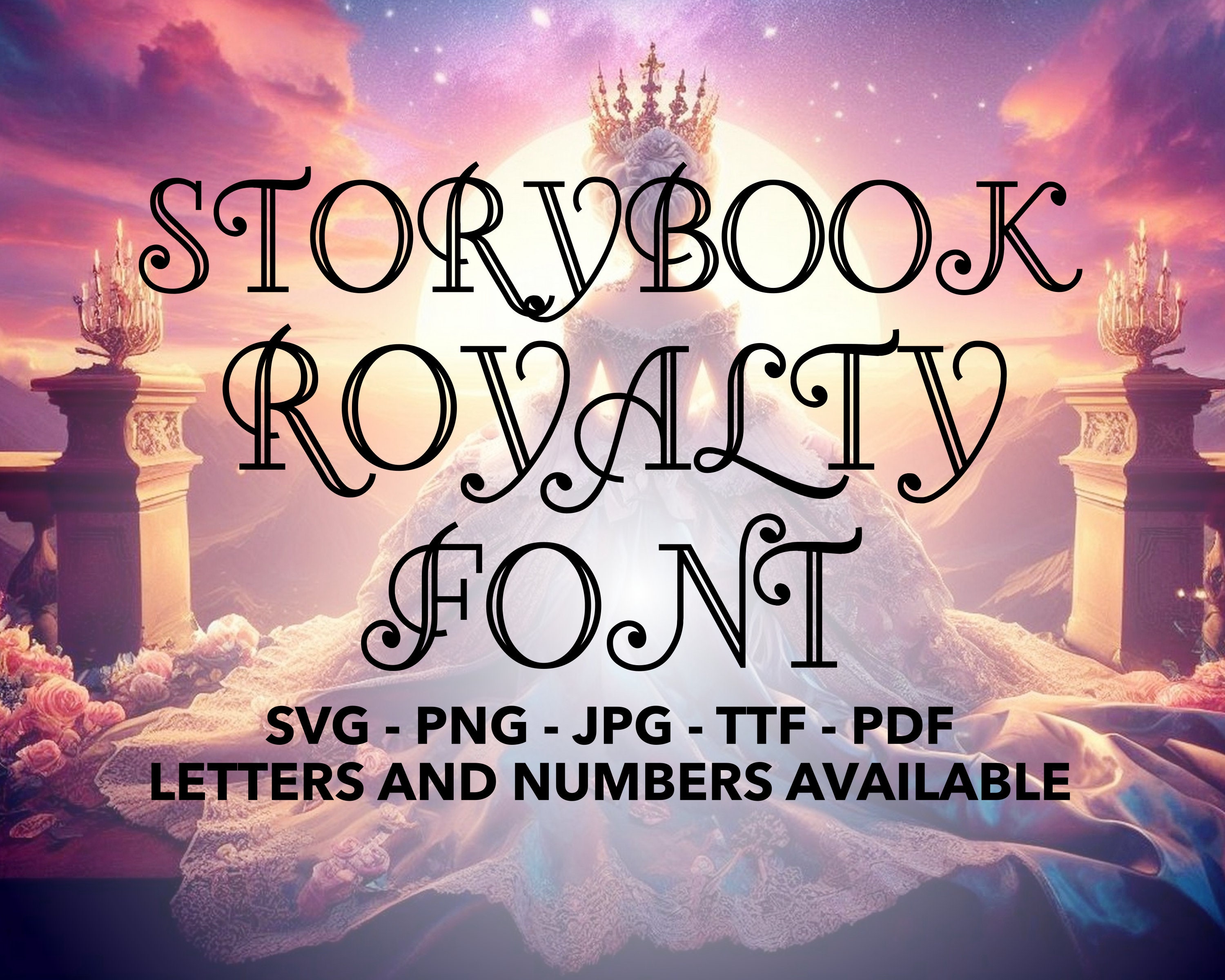 Storybook Royalty Font SVG, Storybook Font for Cricut, Storybook Font ...