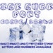 Ice Cube Font SVG, Ice Font for Cricut, Ice Font SVG, PNG, Jpg, Ttf, Dxf, Pdf Ice Font for Canva ...