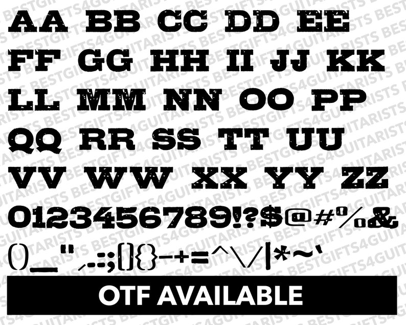 Distressed Serif Font SVG, Distressed Font OTF, Distressed Svg, Png ...