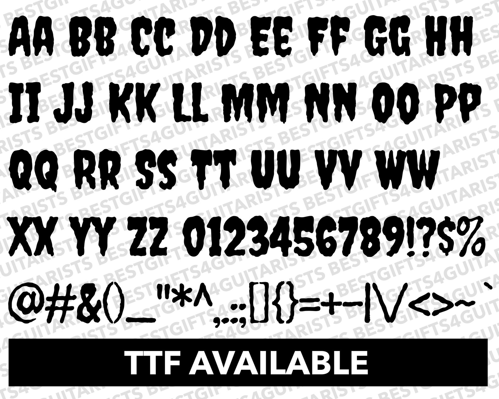 Ghostly Horror Font SVG, Slimer Alphabet SVG, Ghost Font SVG, Ttf, Jpg ...