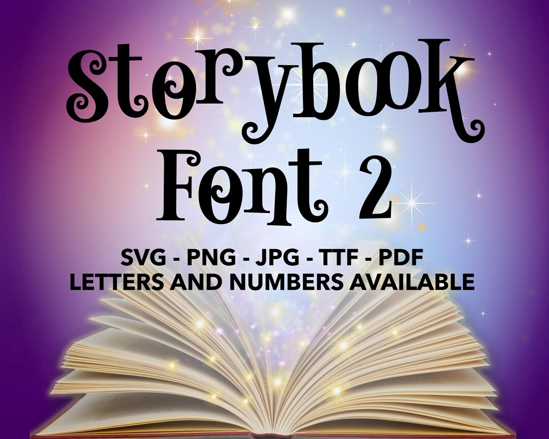 Storybook Font 2 SVG, Storybook Font for Cricut, Storybook Font SVG ...