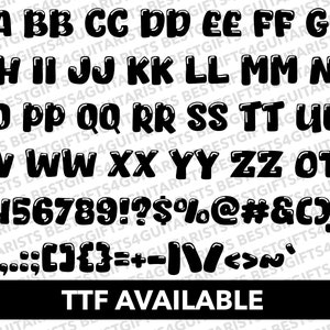 Bubble 3 Font SVG, Bubble Font for Cricut, Bubble Font SVG, PNG, Jpg ...