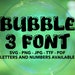 Bubble 3 Font SVG, Bubble Font for Cricut, Bubble Font SVG, PNG, Jpg ...