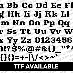 Cowboy Font SVG, Distressed Font for Cricut, Western Font SVG, PNG, Jpg ...