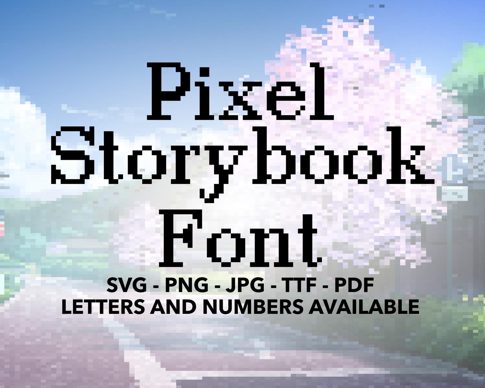Pixel Storybook Font SVG, Pixel Font for Cricut, Pixel Font SVG, PNG ...