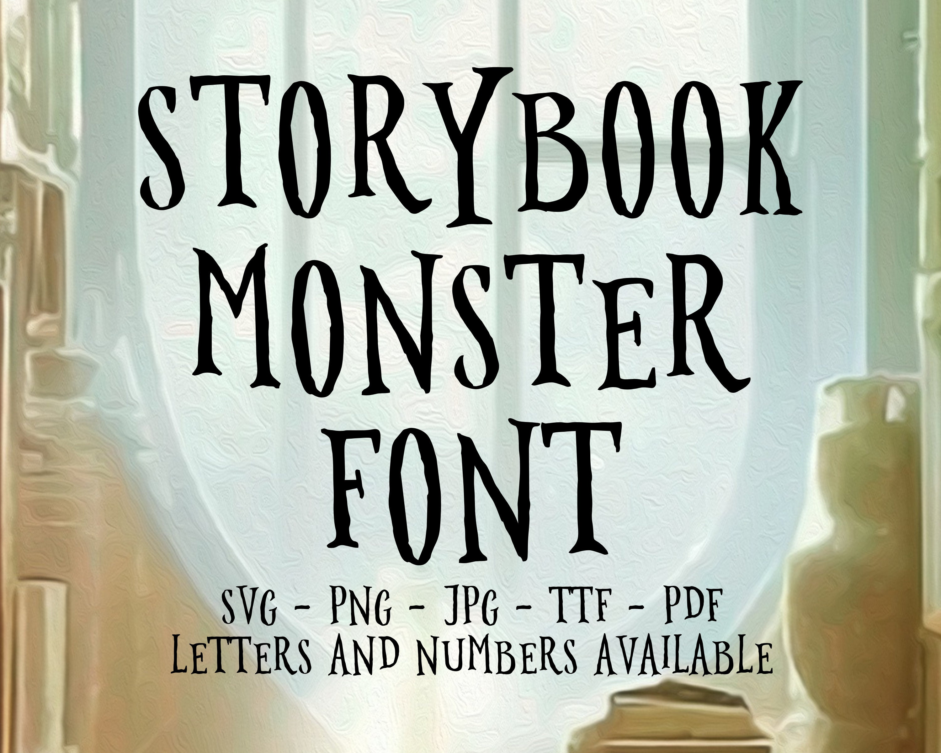 Storybook Monster Font SVG, Storybook Font for Cricut, Storybook Font ...