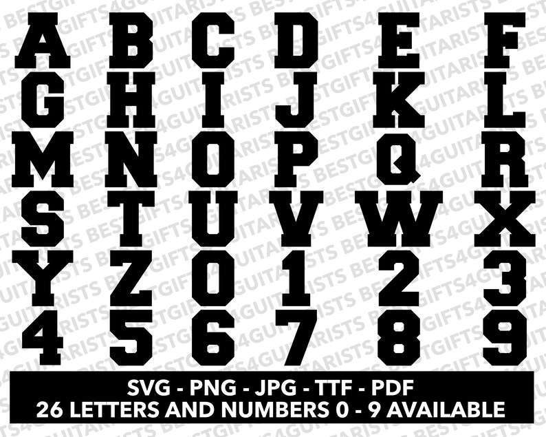 Varsity Font SVG, Varsity Thick Font, Varsity Font SVG, PNG, Jpg, Ttf ...