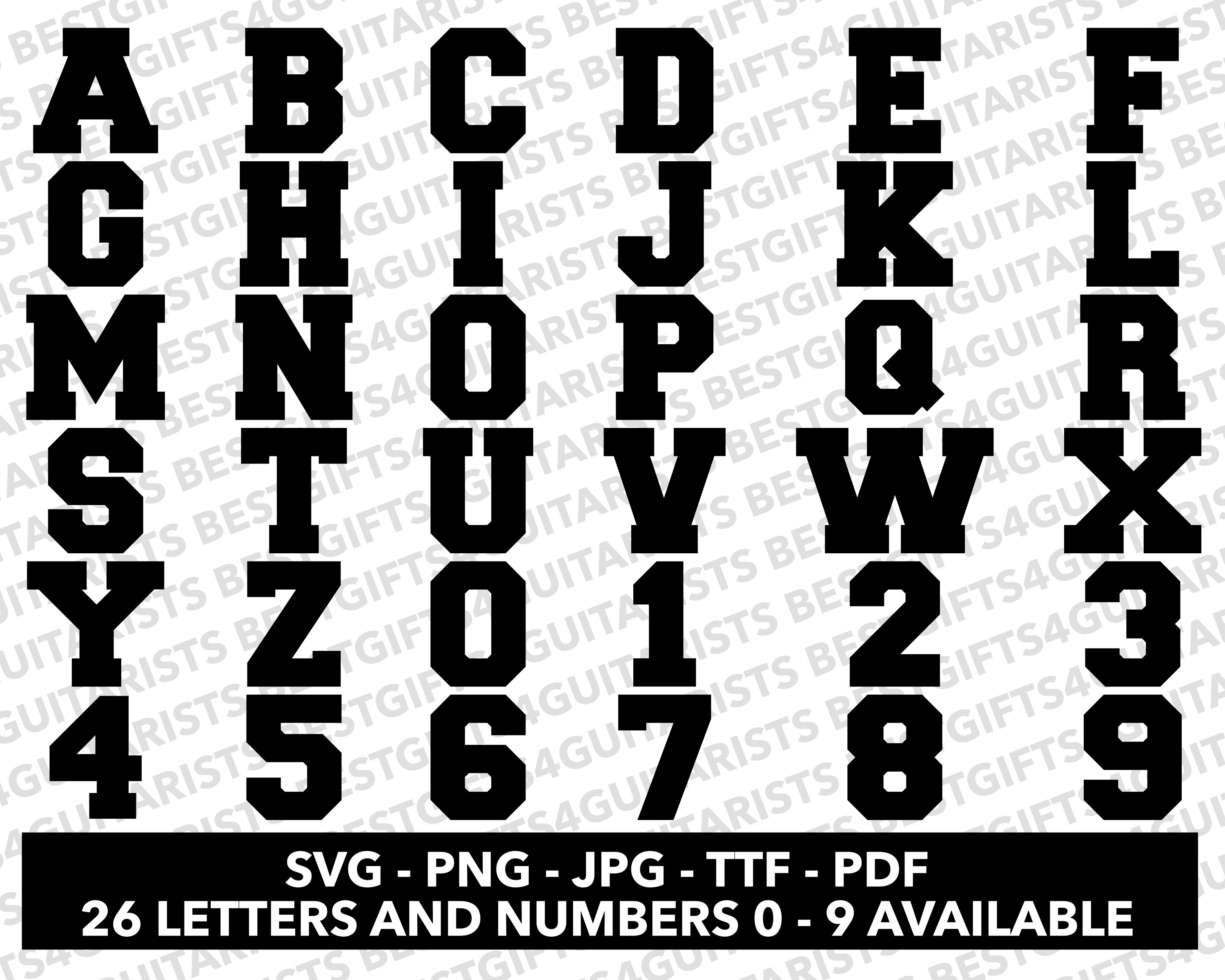 Varsity Font SVG, Varsity Thick Font, Varsity Font SVG, PNG, Jpg, Ttf ...