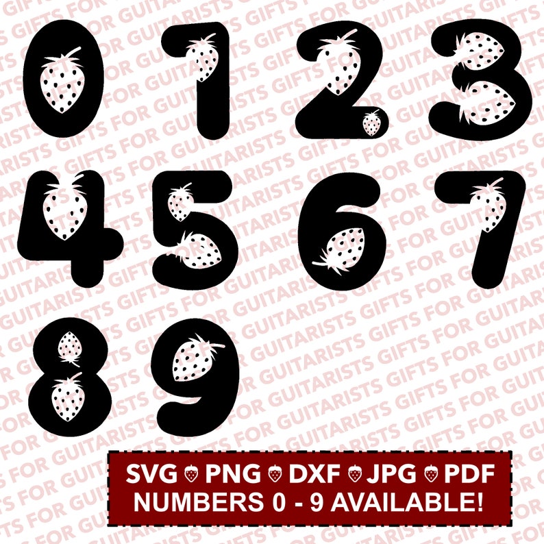 Strawberry Font SVG Strawberry Alphapack Fruit Font Clip Art Strawberry ...