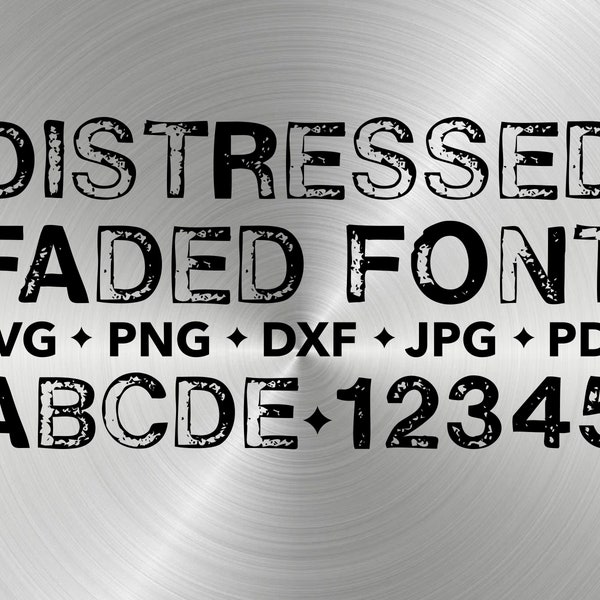 Distressed Letters - Etsy