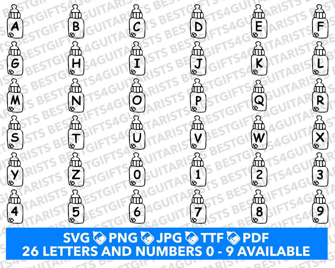 Baby Font SVG, Baby Font for Cricut, Baby Font SVG, PNG, Jpg, Ttf, Pdf ...