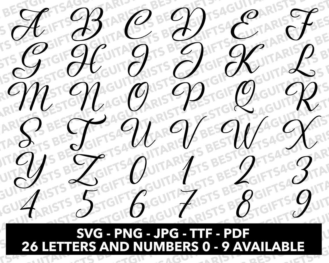 Wedding Font SVG, Wedding Day Font for Cricut, Wedding Font SVG, PNG ...