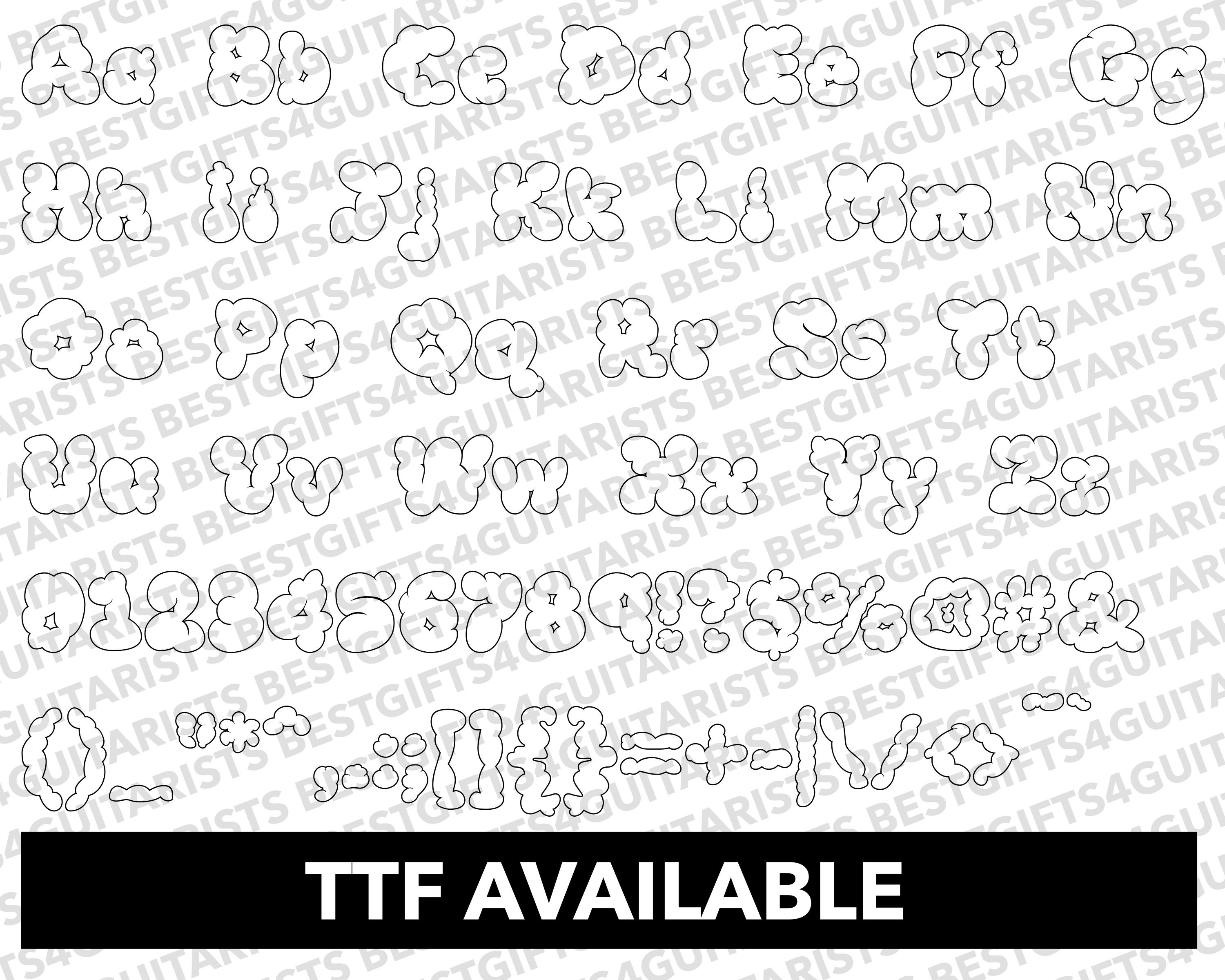 123 Cloud Font SVG, Cloud Font for Cricut, Cloud Font SVG, PNG, Jpg ...