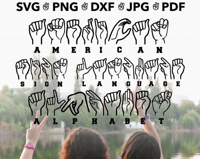 Sign Language Alphabet - Blue Poster - Etsy Canada