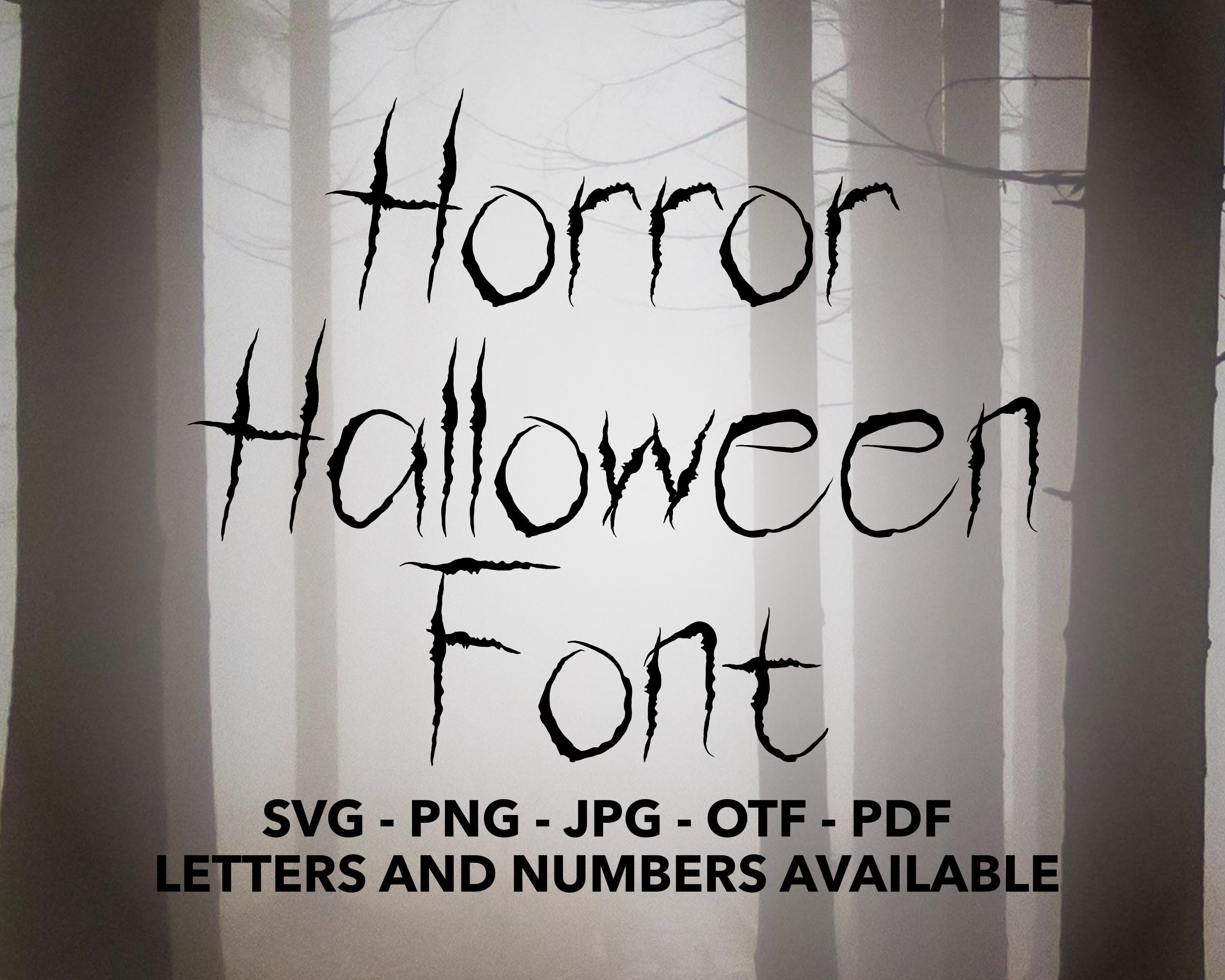 Horror Font SVG, Halloween Alphabet SVG, Horror Font for Cricut Svg, Otf, Jpg, Pdf, Png ...