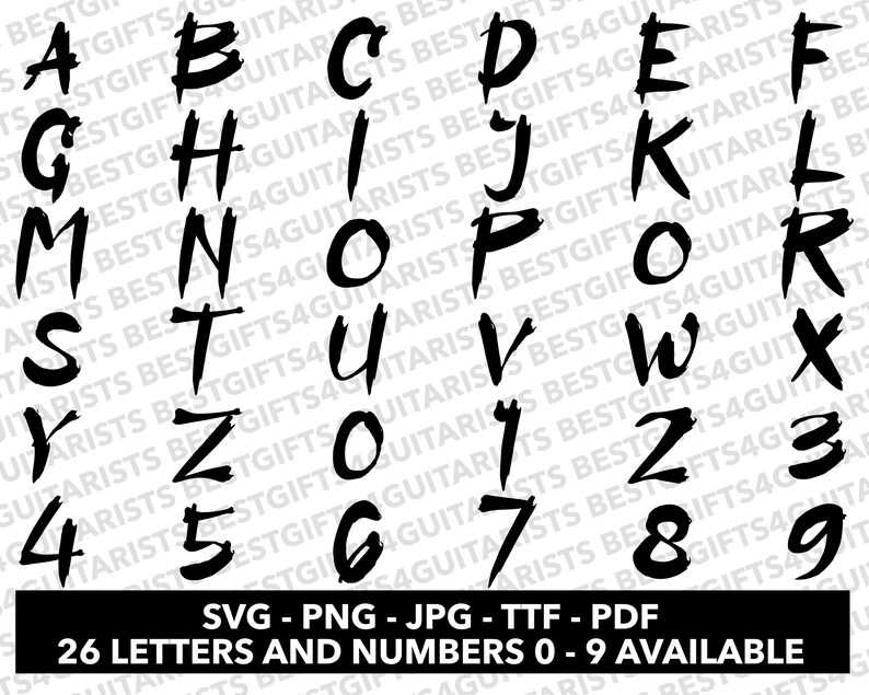 Brush Calligraphy Font SVG, Brush Font for Cricut, Brush Font SVG, PNG ...