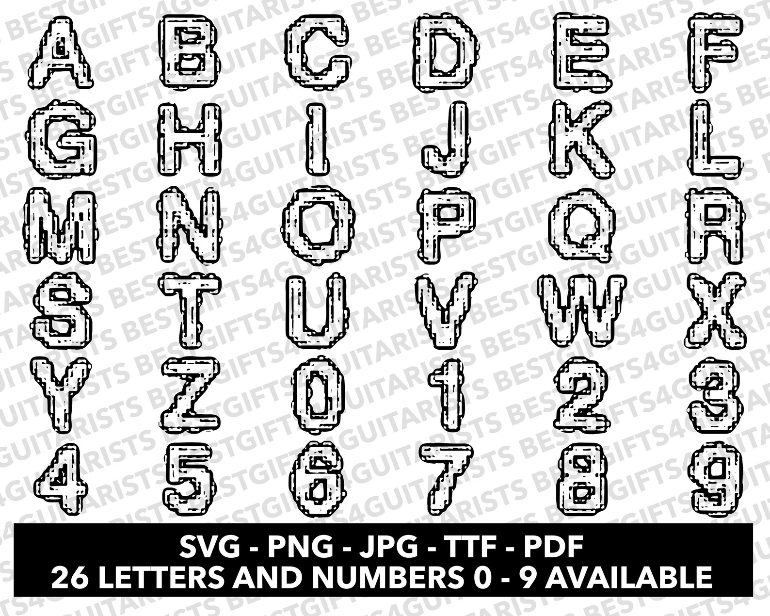 Pixel Font SVG, Pixel Font for Cricut, Pixel Font SVG, PNG, Jpg, Ttf ...