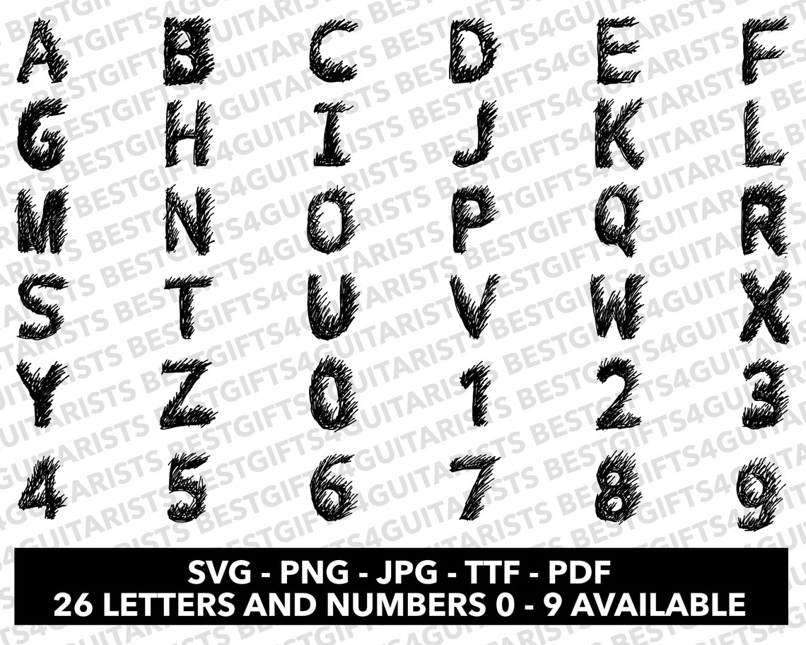 Hair Font SVG, Hair Font for Cricut, Hair Font SVG, PNG, Jpg, Ttf, Pdf ...
