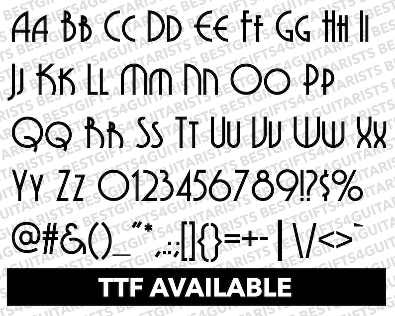 Roaring 20s Art Deco Font for Cricut, Roaring 20s Font SVG, PNG, Jpg ...