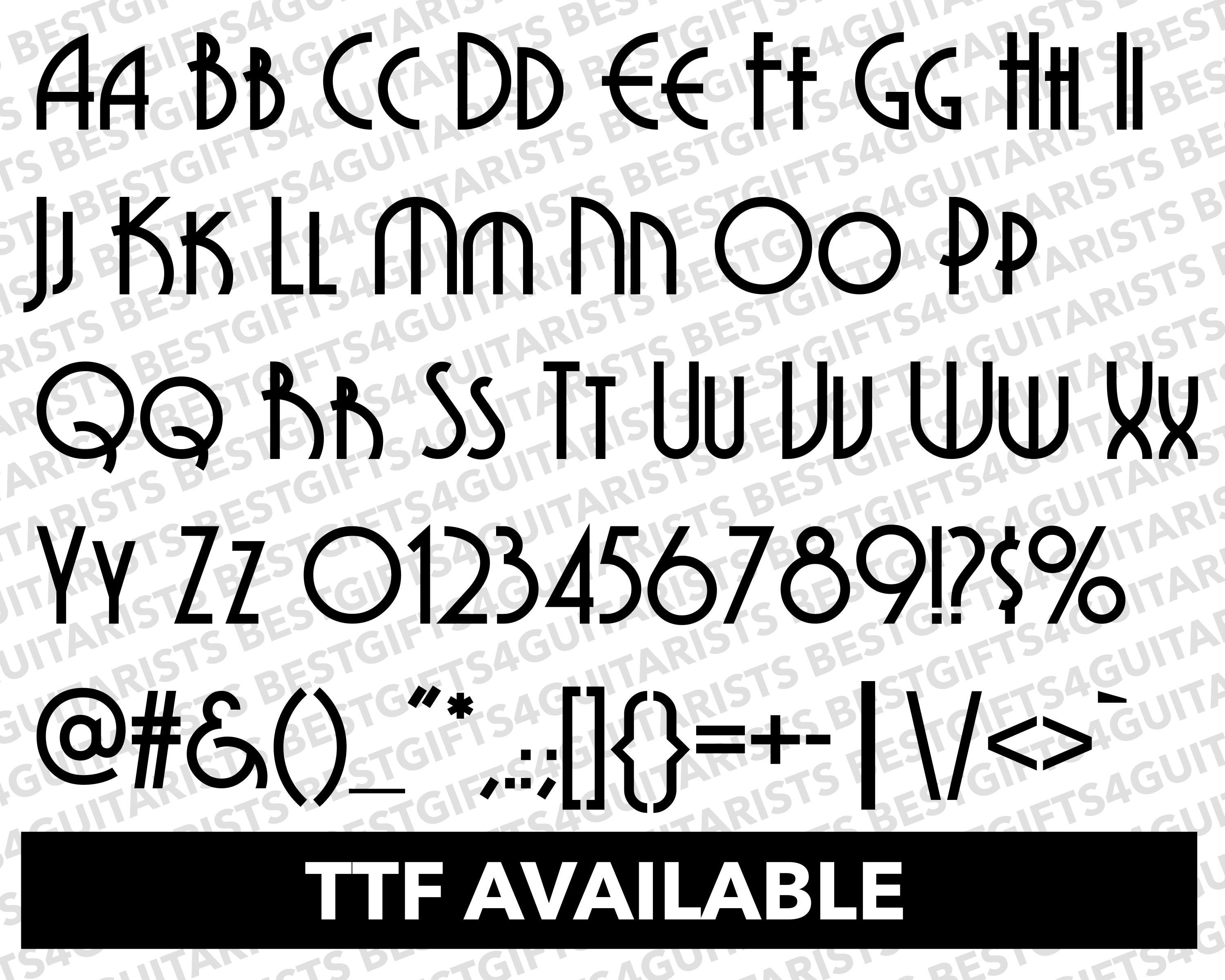 Roaring 20s Art Deco Font for Cricut, Roaring 20s Font SVG, PNG, Jpg ...