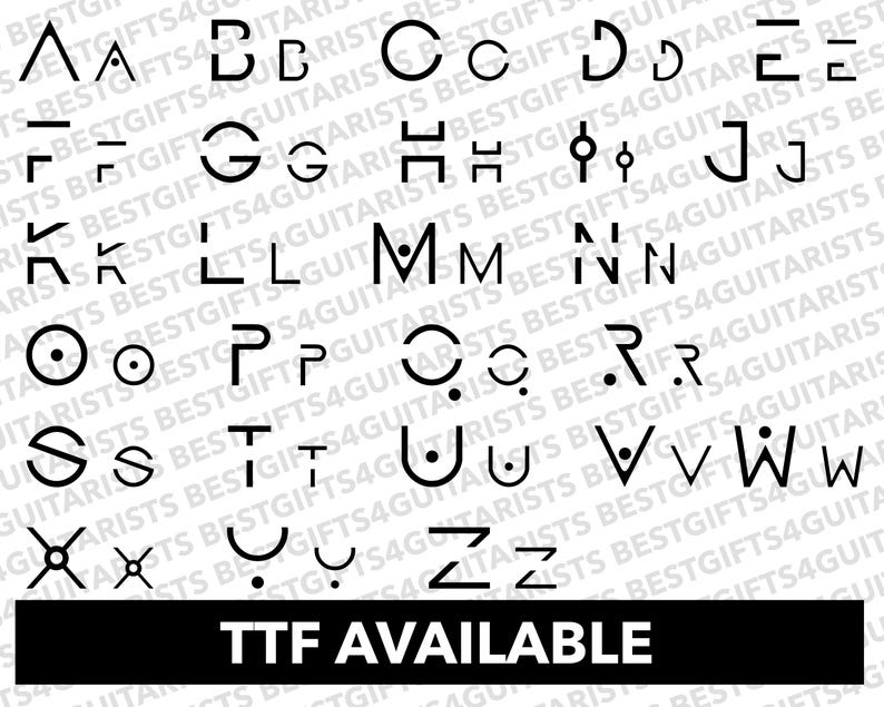 Alien Spacecraft Font SVG, Alien Font for Cricut, Alien Font SVG, PNG ...