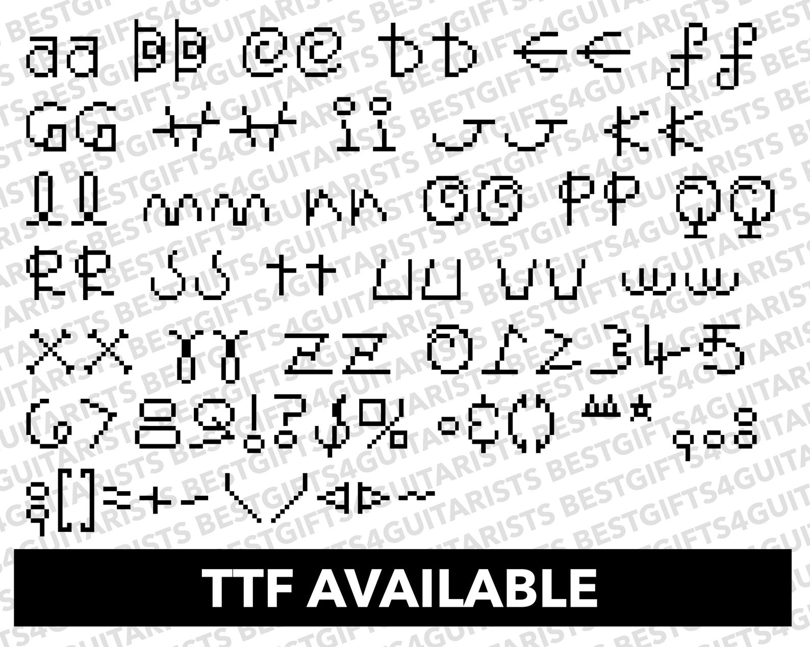 Pixel Font SVG, Pixel Font for Cricut, Pixel Font SVG, PNG, Jpg, Ttf ...