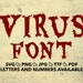 Virus Font SVG, Viral Font SVG, Virus Font Svg, Png, Jpg, Ttf, Pdf ...