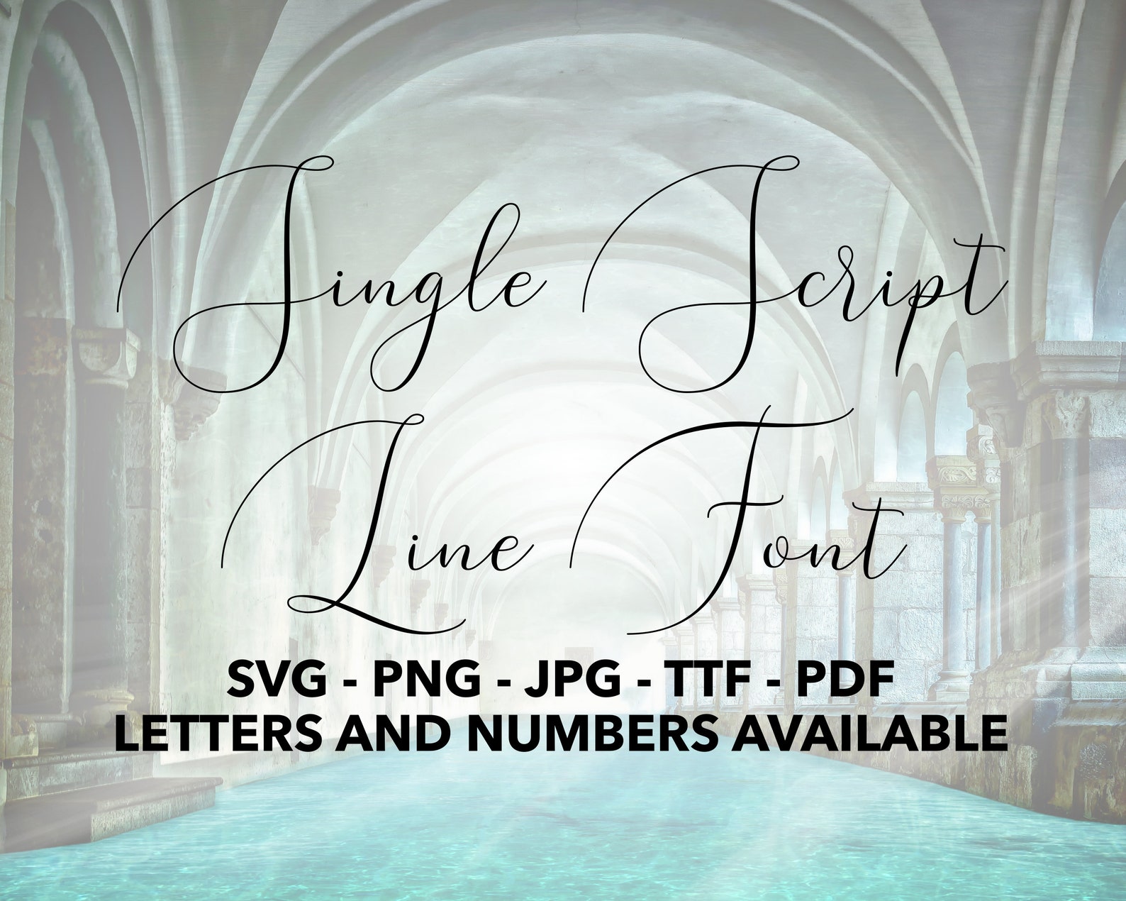 Single Fancy Line Font SVG, Line Letters, Line Numbers, Calligraphy ...