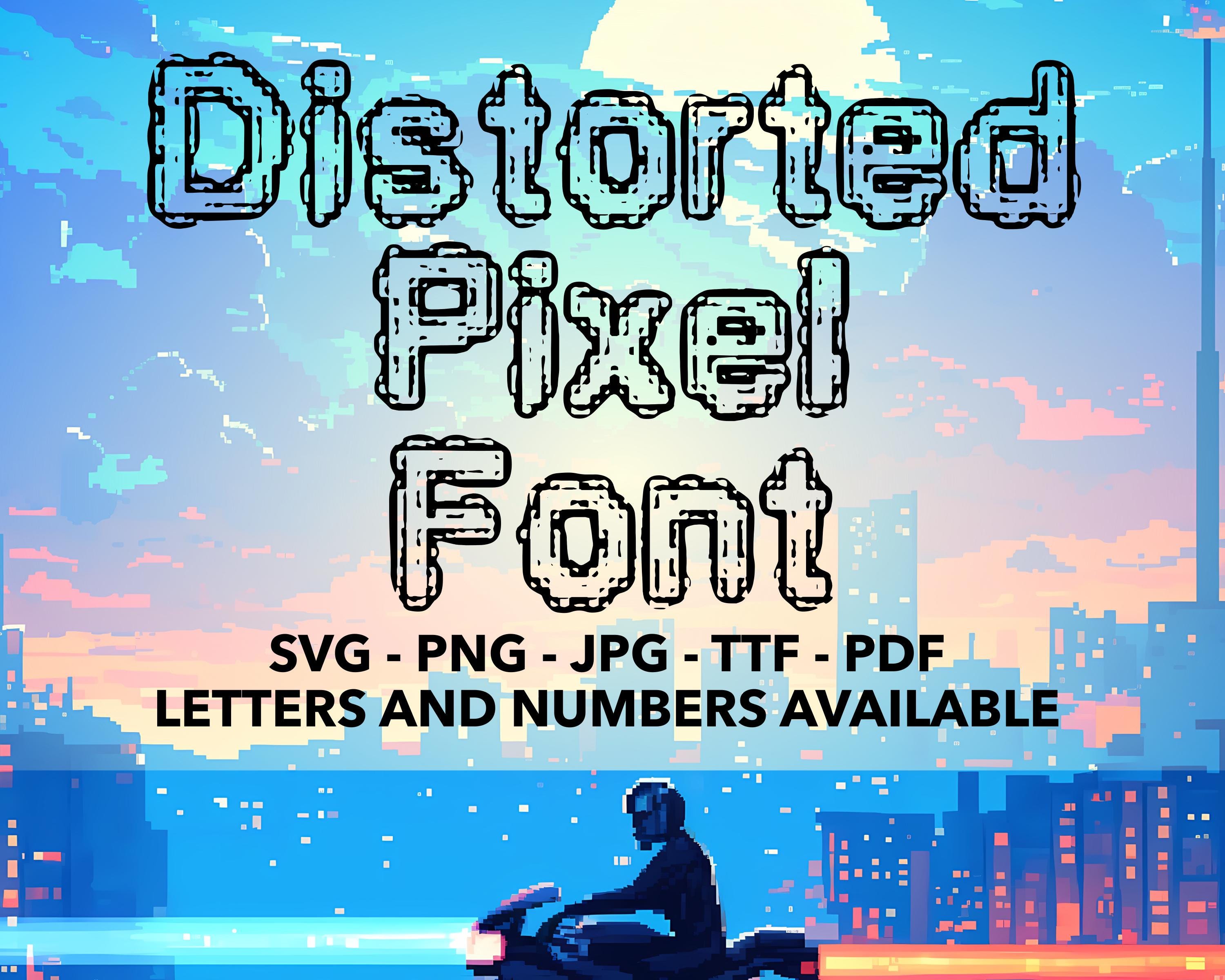 Pixel Font SVG, Pixel Font for Cricut, Pixel Font SVG, PNG, Jpg, Ttf ...