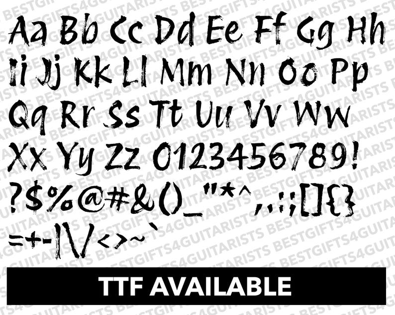 Brush Handwritten Font SVG, Brush Font for Cricut, Brush Font SVG, PNG ...