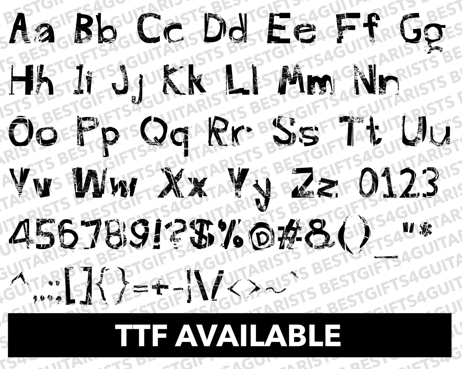 Glitched Font SVG, Glitched Font for Cricut, Glitch Font SVG, PNG, Jpg ...