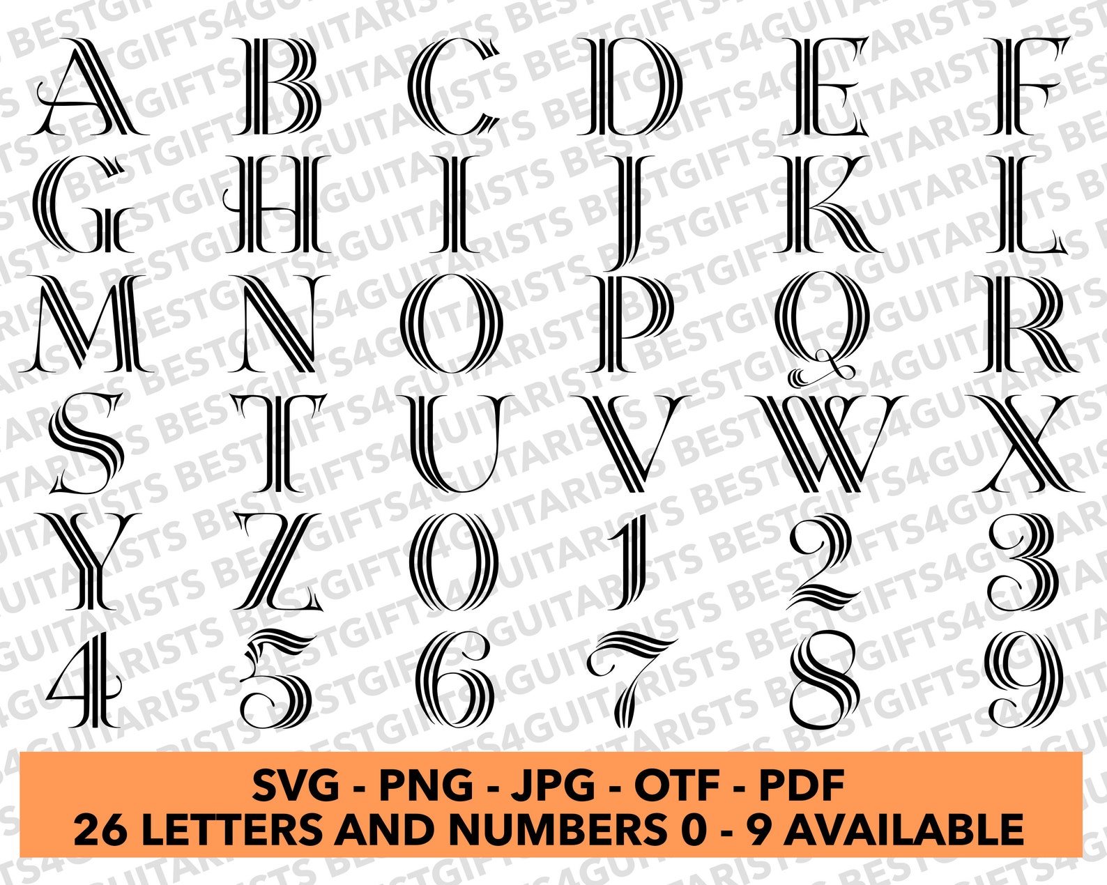 Fancy Line Font SVG, Line Font PNG, Line Font for Cricut, Line Font Svg ...