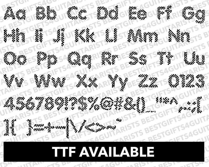Tribal Font SVG, Tribal Font 5 for Cricut, Tribal Font SVG, PNG, Jpg ...
