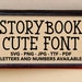 Storybook Square Font SVG Storybook Font TTF Old Storybook Font ...