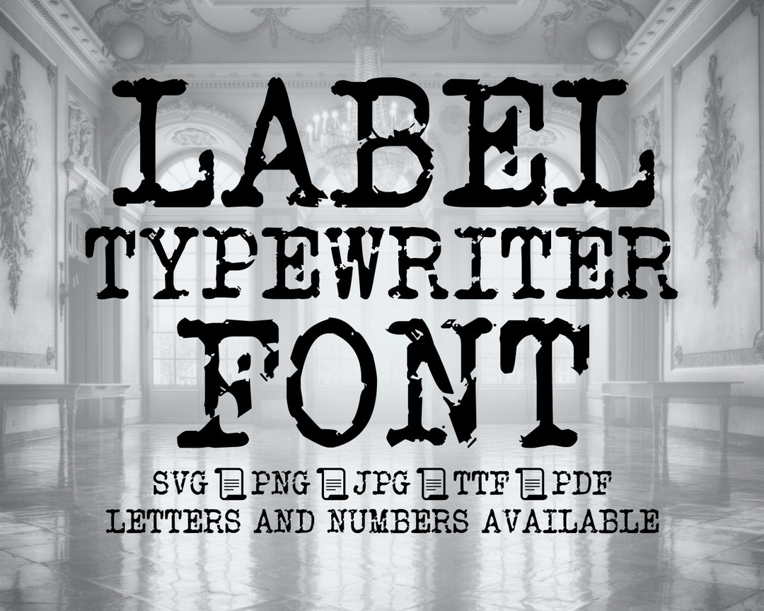 Typewriter Font SVG, Typewriter Font for Cricut, Typewriter Font SVG ...