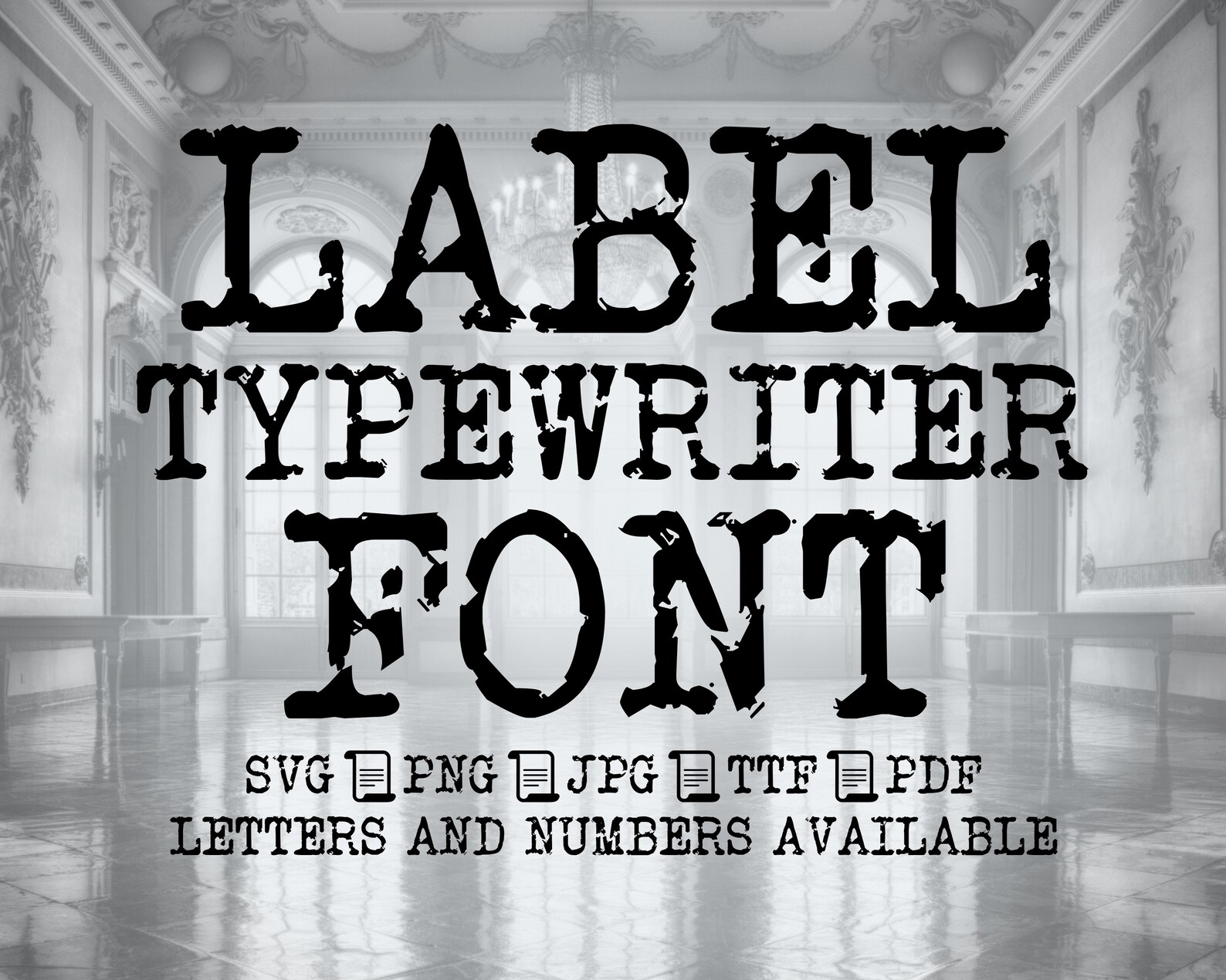 Typewriter Font SVG, Typewriter Font for Cricut, Typewriter Font SVG ...