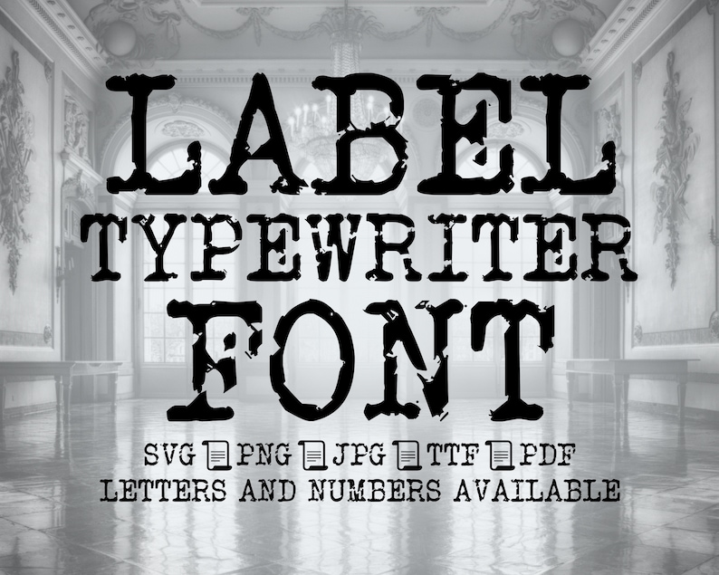 Typewriter Font SVG, Typewriter Font for Cricut, Typewriter Font SVG ...