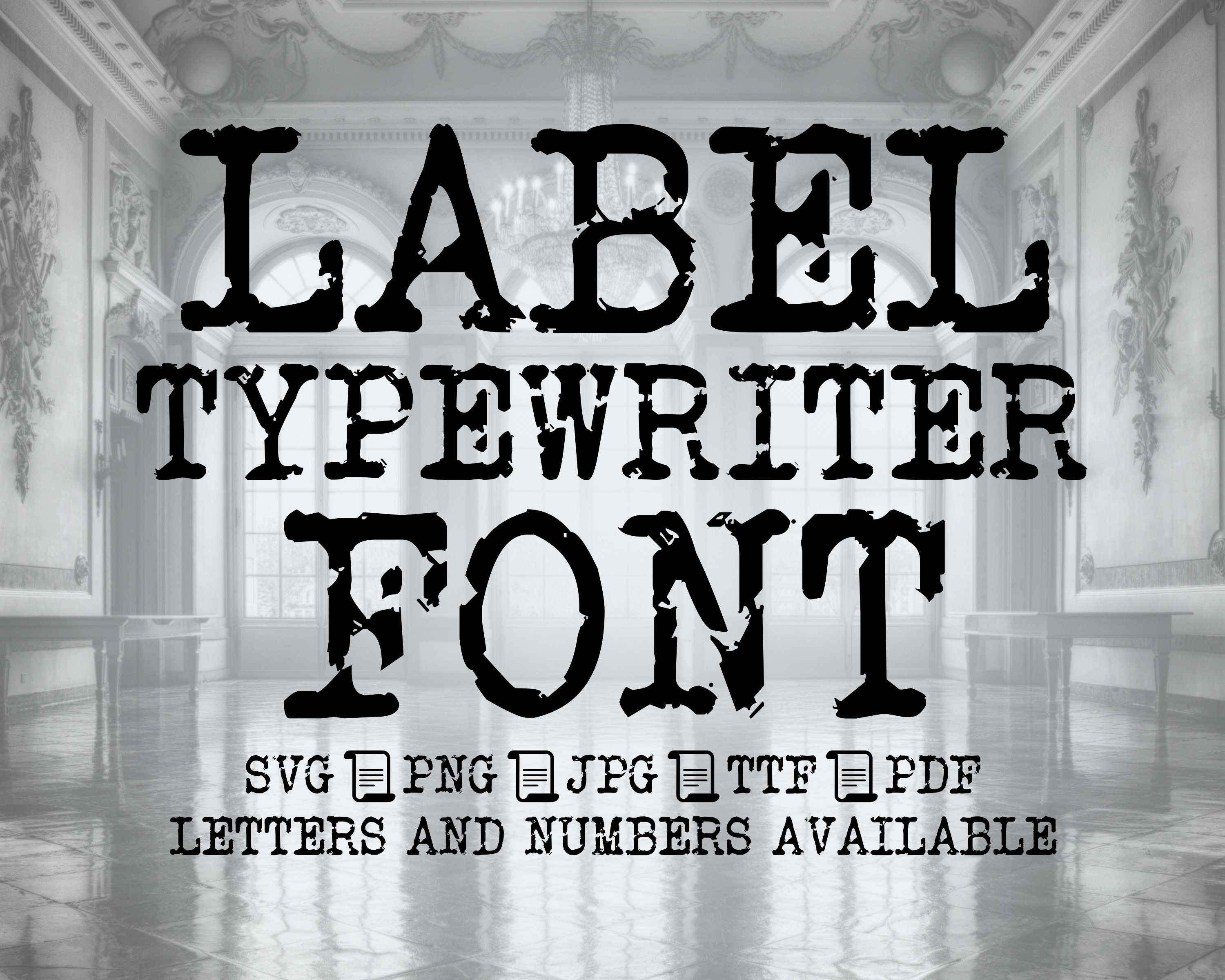 Typewriter Font SVG, Typewriter Font for Cricut, Typewriter Font SVG ...