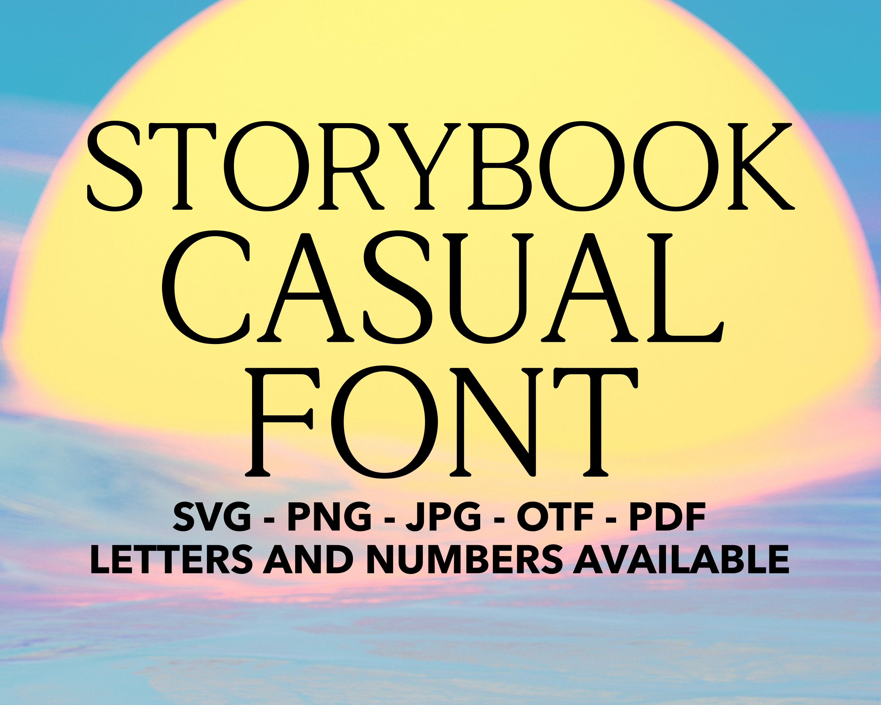 Storybook Casual Font SVG, Storybook Font for Cricut, Storybook Font ...