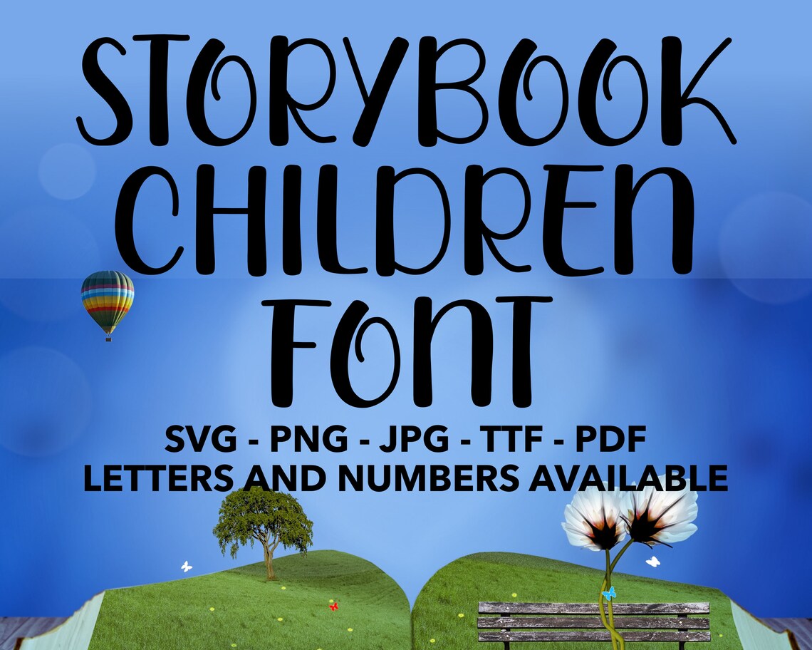 Storybook Children Font SVG, Storybook Font for Cricut, Storybook Font ...