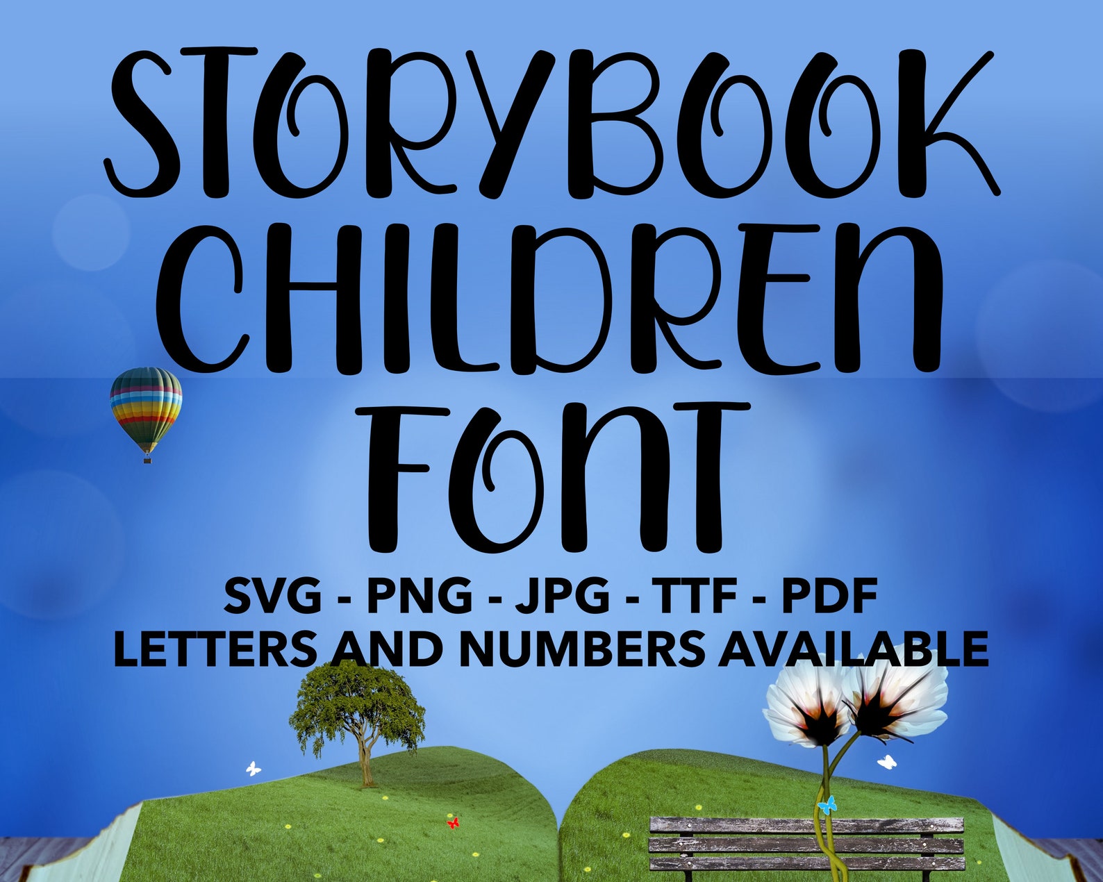 Storybook Children Font SVG, Storybook Font for Cricut, Storybook Font ...
