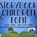 Storybook Sunny Font SVG, Storybook Font for Cricut, Storybook Font SVG ...