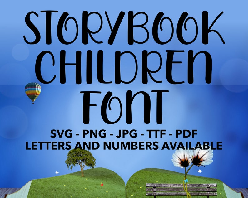 Storybook Children Font SVG, Storybook Font for Cricut, Storybook Font ...